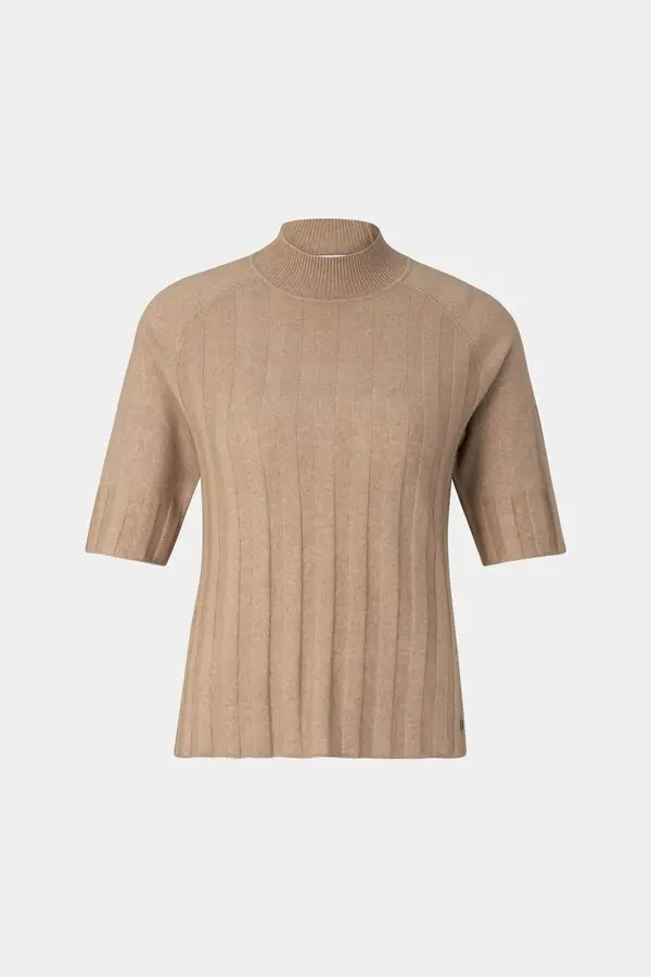 Bogner Virgin Wool Cashmere Shirt Tina - Camel