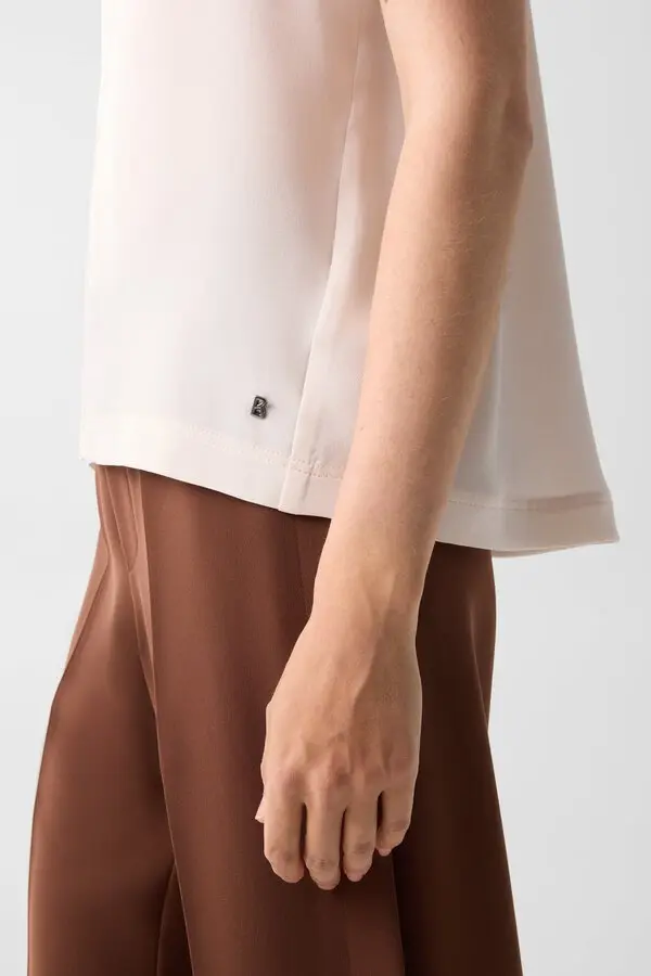 Bogner Dakota Satin Crepe Shirt - Cream