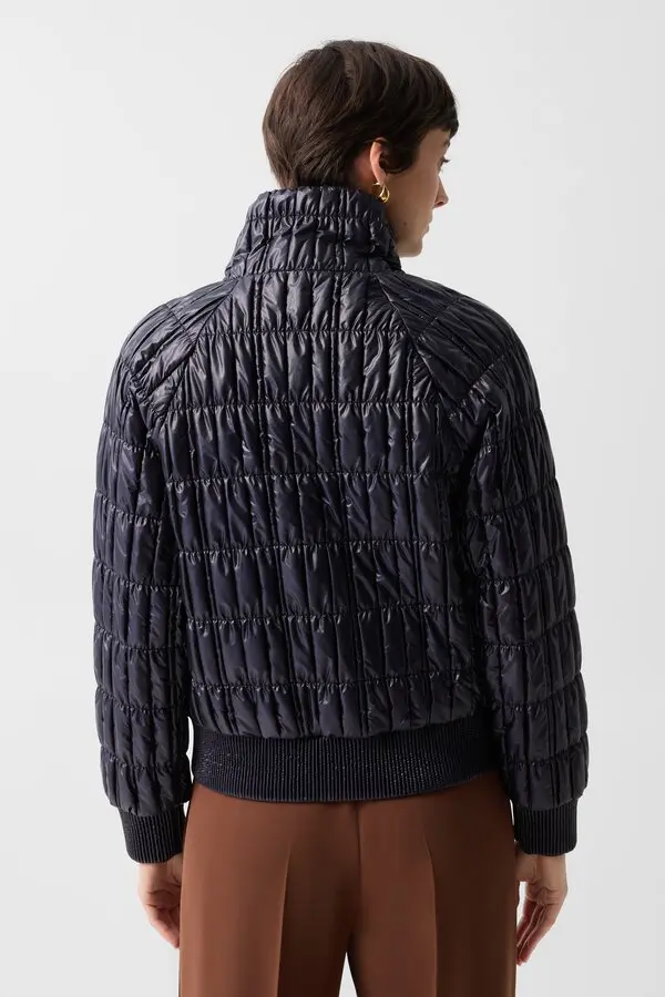 Bogner Sherry Quilted Jacket With Stand Collar And Zip-up Closure