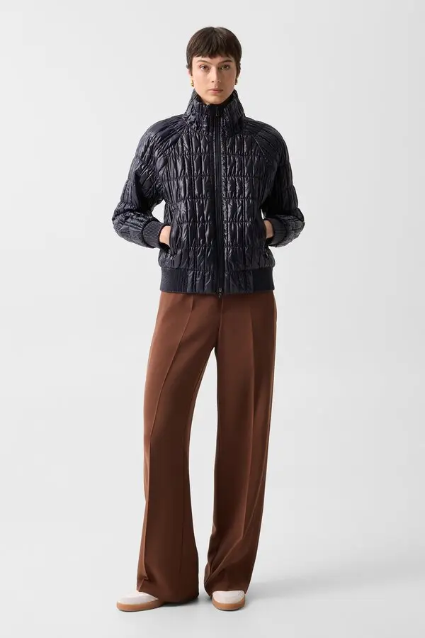 Bogner Sherry Quilted Jacket With Stand Collar And Zip-up Closure