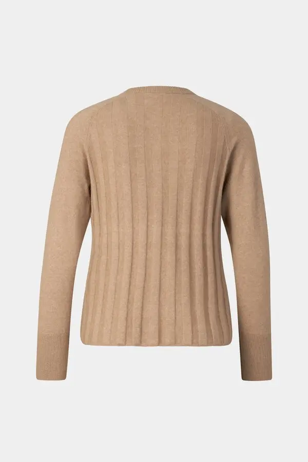 Bogner Tanja Virgin Wool Cashmere Cardigan - Camel