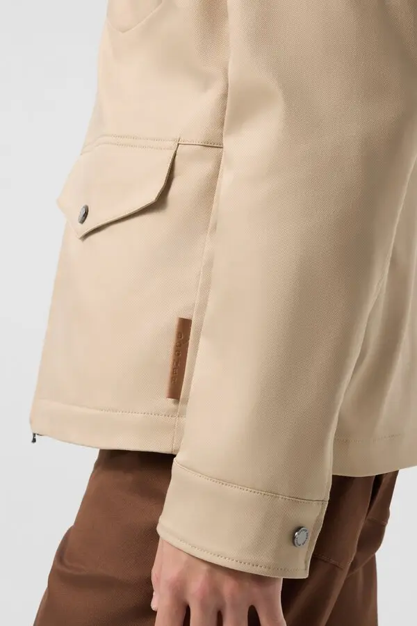 Bogner Mirco Twill Jacket With Leather Collar