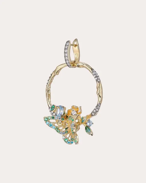 ANABELA CHAN Diamond Orchard Hoop Earrings