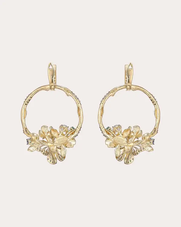 ANABELA CHAN Diamond Orchard Hoop Earrings
