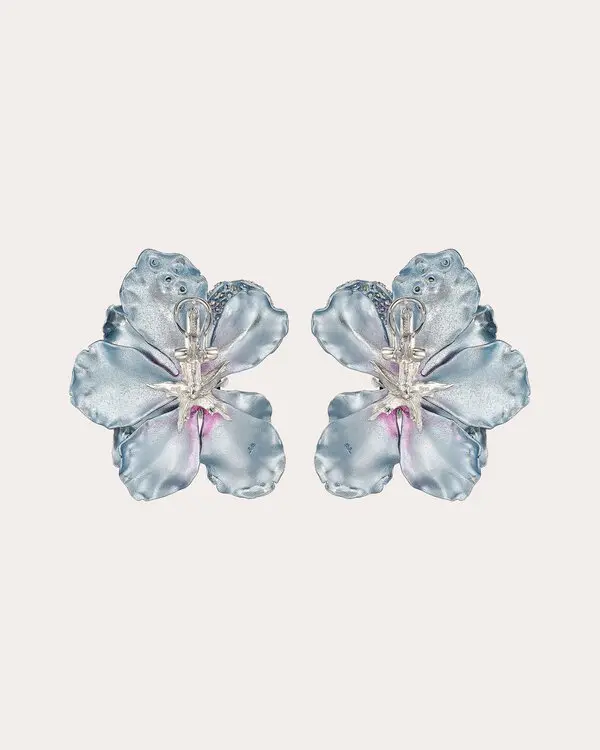 ANABELA CHAN Sapphire And Spinel Iris Poppy Stud Earrings