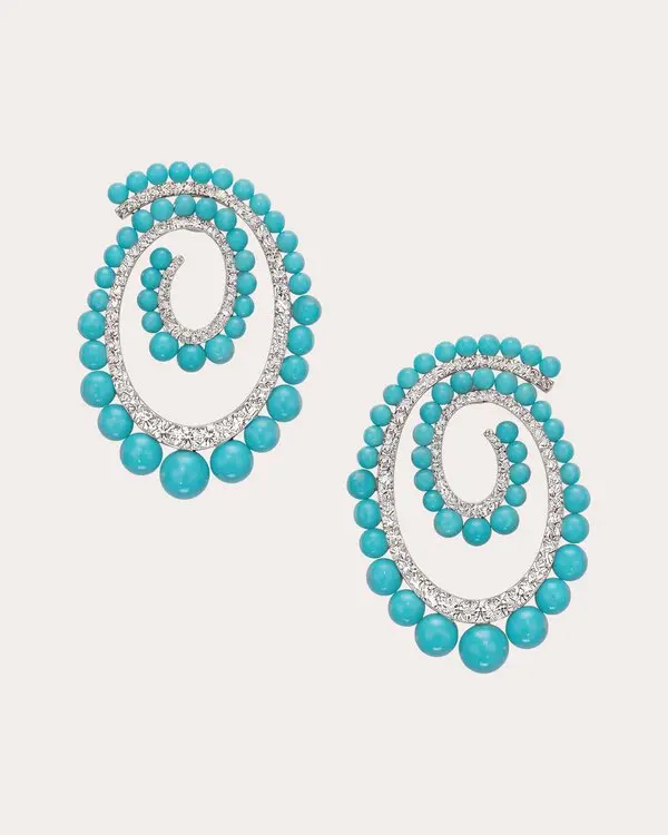 ANABELA CHAN Petite Vortex Drop Earrings - Blue
