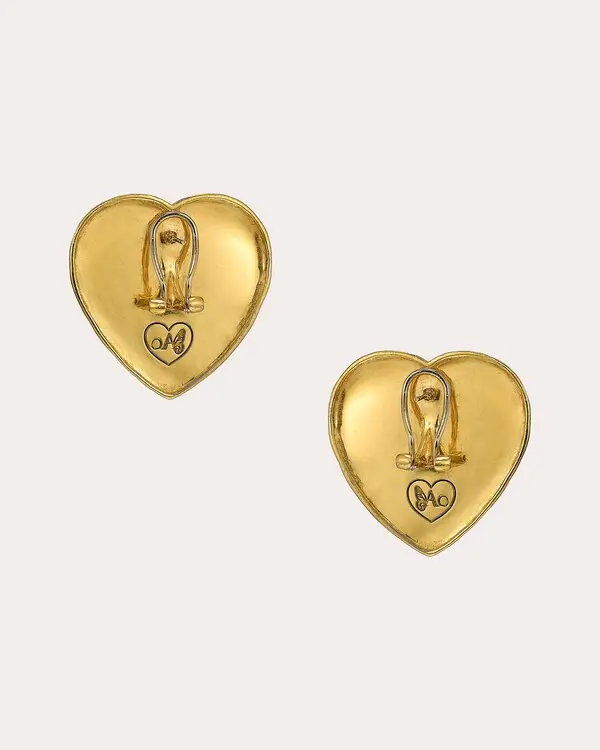 ANABELA CHAN Heart Stud Earrings With Regenerative™ Turquoise