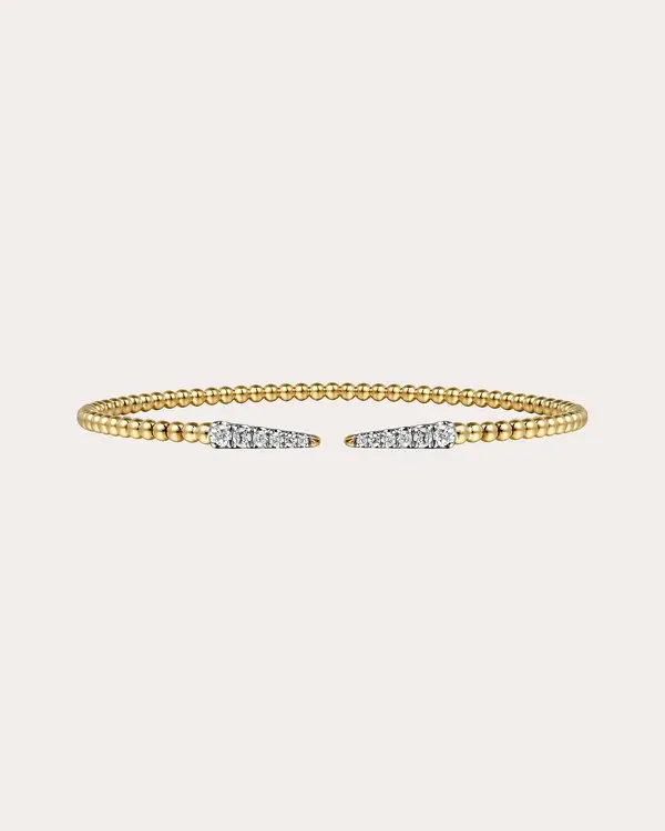Gabriel & Co. Diamond & 14k Bujukan Spikes Cuff - Yellow