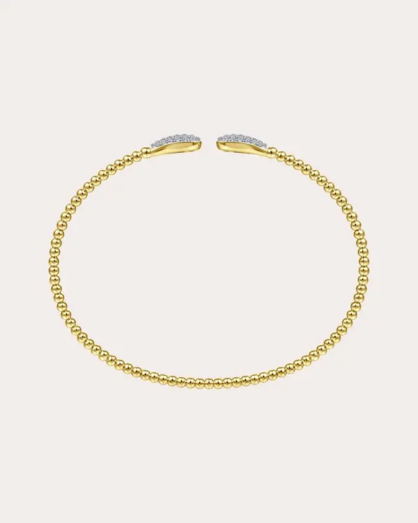 Gabriel & Co. Diamond & 14k Bujukan Teardrop Cuff