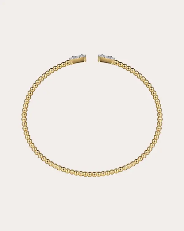 Gabriel & Co. Diamond Baguette Cuff Bracelet