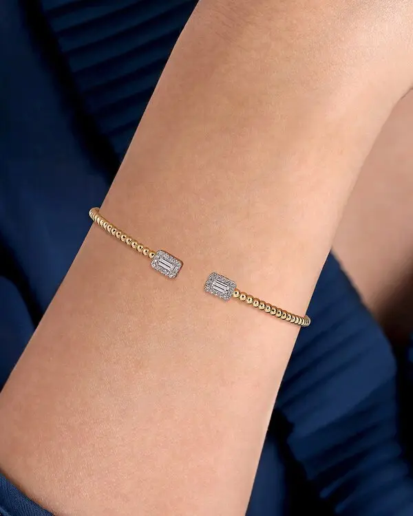 Gabriel & Co. Diamond Baguette Cuff Bracelet