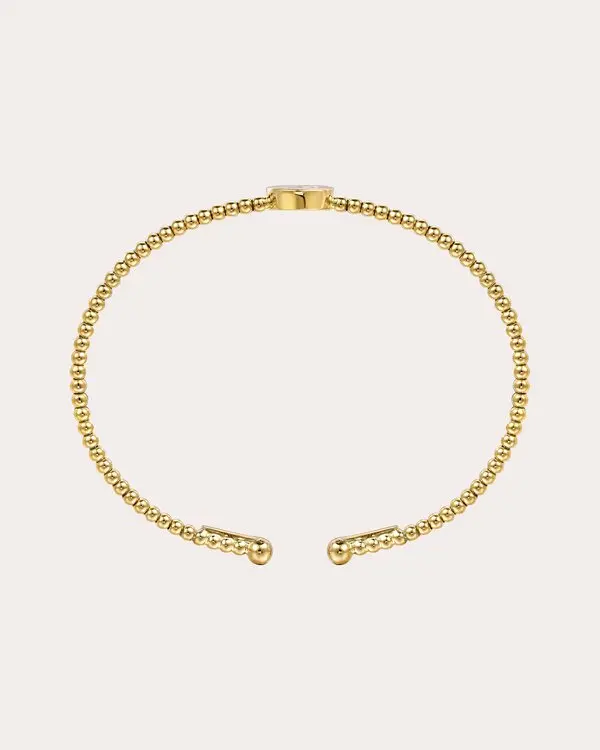Gabriel & Co. Diamond & 14k Initial Cuff Bracelet - Yellow