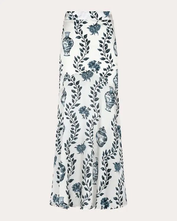 AGUACLARA Dynastie Royale Cotton Silk Mermaid Skirt