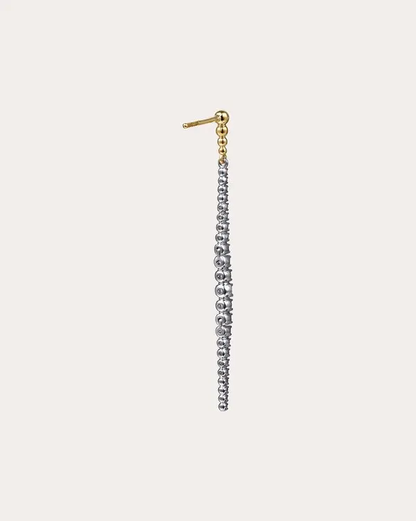 GABRIEL & CO. Diamond & Two-tone Linear Drop Earrings