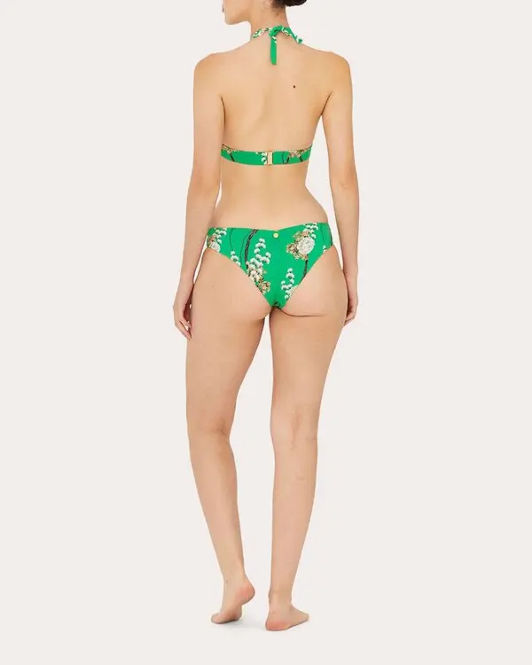 AGUACLARA Jade Missy Halter Bikini Top
