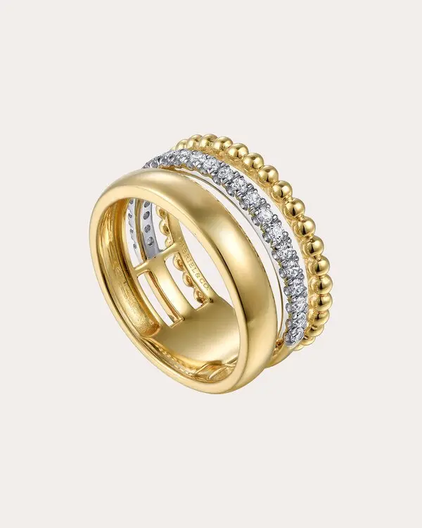 Gabriel & Co. 14k Diamond Stackable Ring