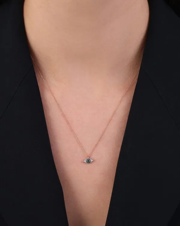 BEE GODDESS Diamond Eye Light Pendant Necklace