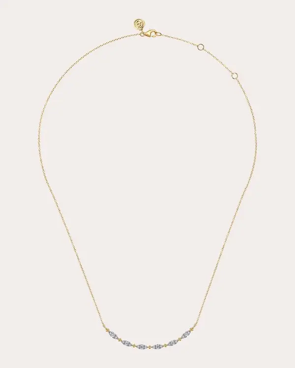 Gabriel & Co. Diamond & 14k Marquise Necklace - Yellow