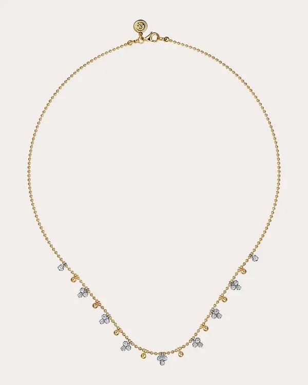 Gabriel & Co. 14k Diamond Droplet Necklace - Yellow
