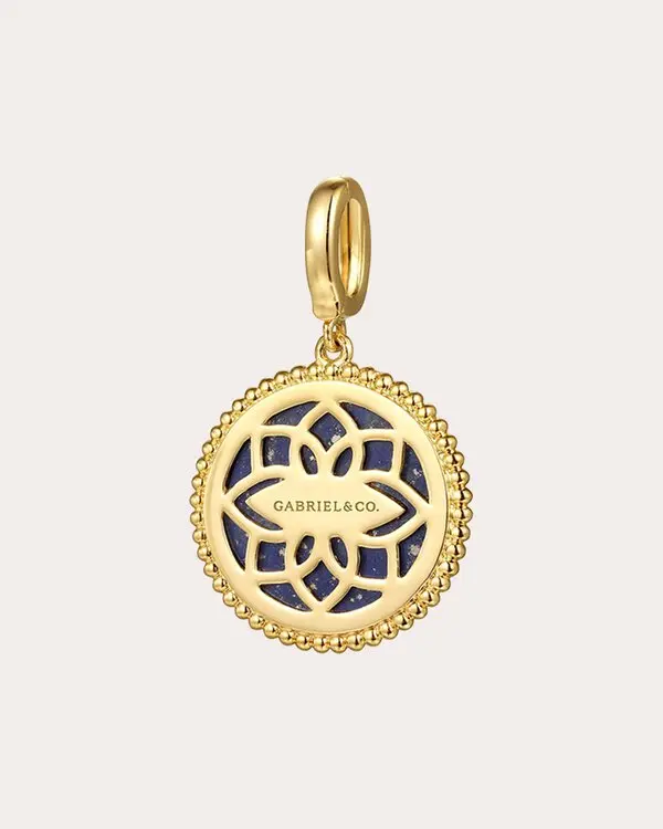 GABRIEL & CO. Lapis Lazuli North Star Medallion Pendant