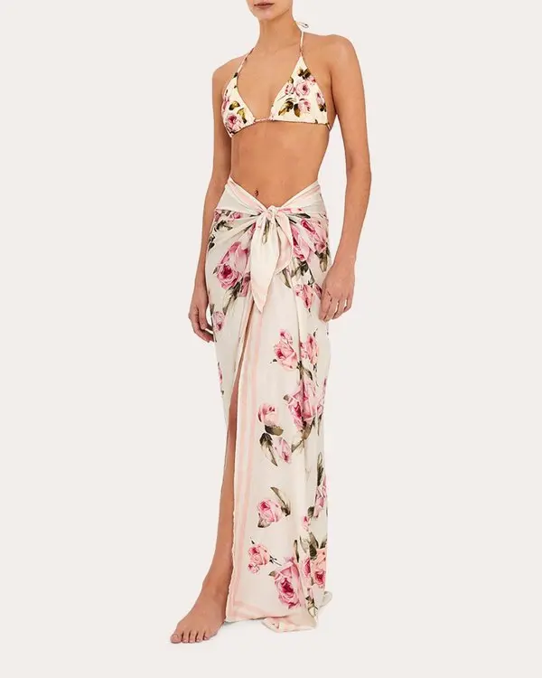 AGUACLARA La Rose Pareo Scarf