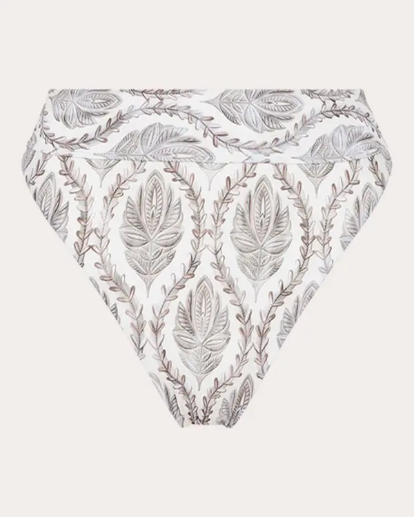 AGUACLARA Sultana High-rise Bikini Bottoms - Grey