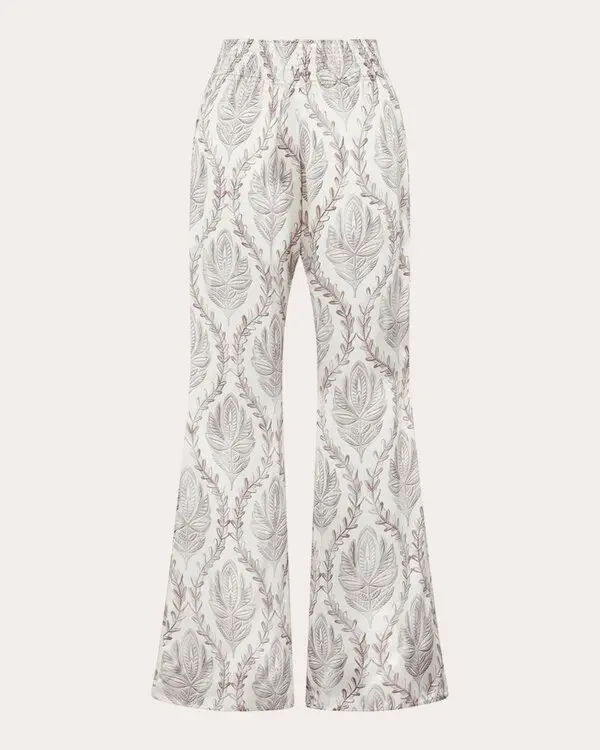 AGUACLARA Sultana Silk Pull-on Pants