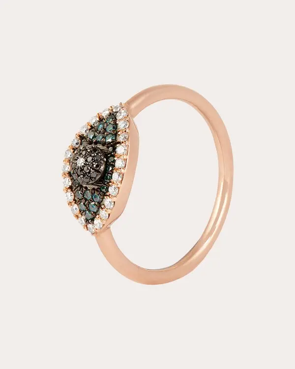 BEE GODDESS Evil Eye Diamond Ring