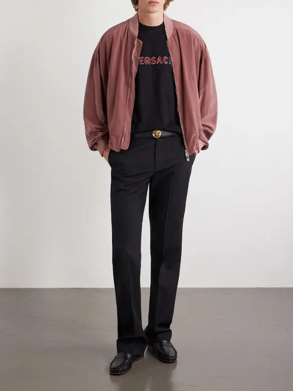 Versace Logo-detailed Cotton-jersey T-shirt