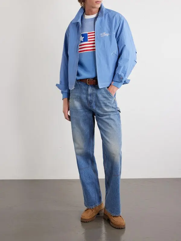 CHERRY LOS ANGELES Paint-splattered Distressed Carpenter Jeans
