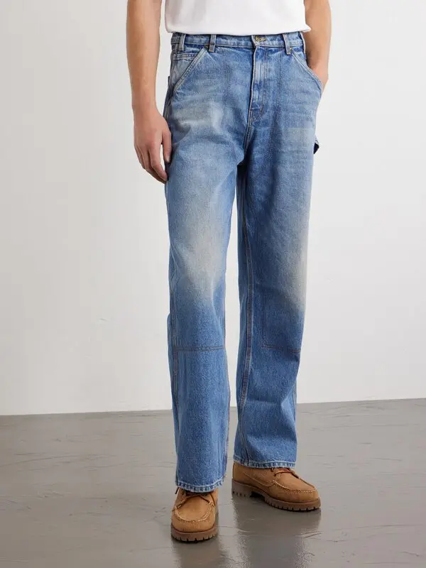CHERRY LOS ANGELES Paint-splattered Distressed Carpenter Jeans