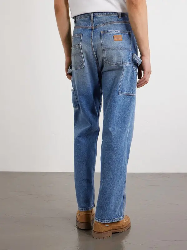 CHERRY LOS ANGELES Paint-splattered Distressed Carpenter Jeans