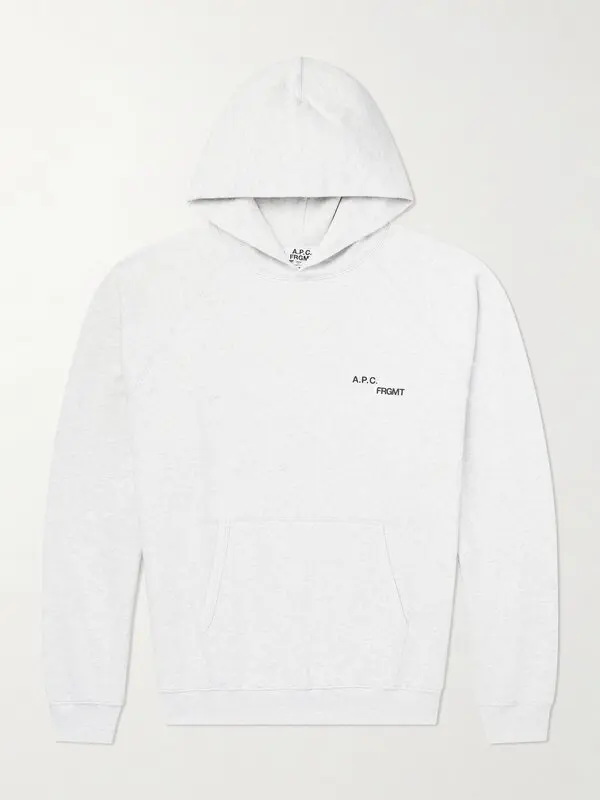A.p.c. X Fragment Logo Hoodie - Gray