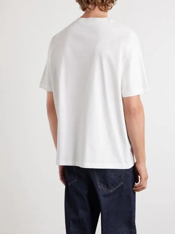A.p.c. Fragment Logo-print Cotton-jersey T-shirt