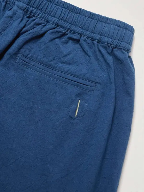 Folk Assembly Wide-leg Cotton-blend Shorts