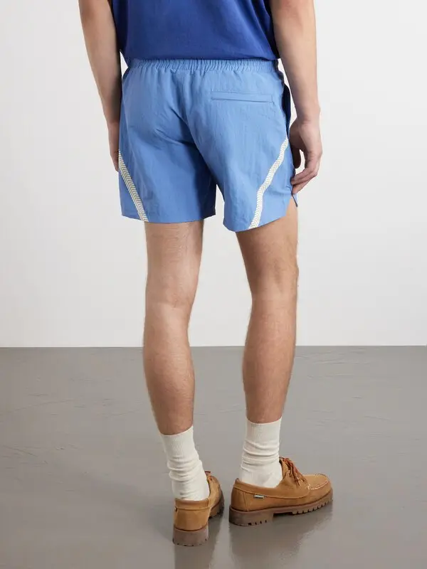 CHERRY LOS ANGELES Logo-embroidered Woven Straight-leg Shorts