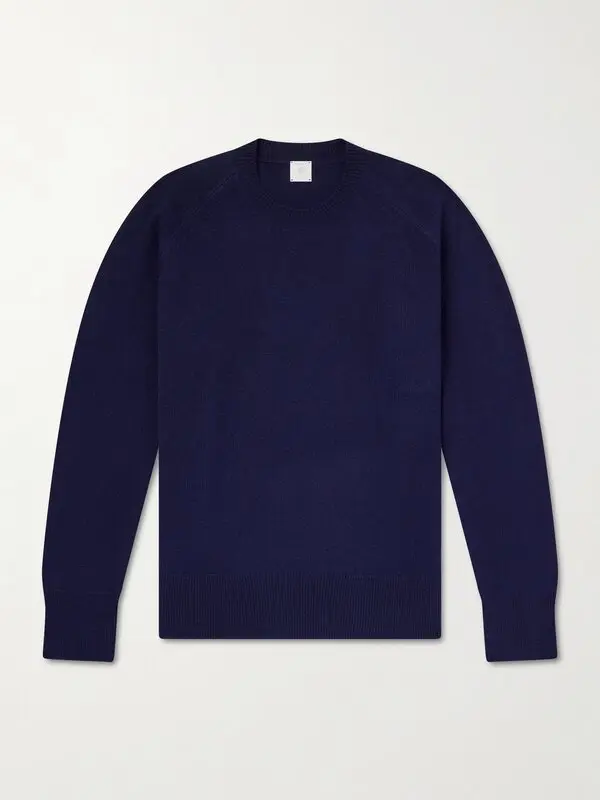 Eleventy Wool Crewneck Sweater - Blue