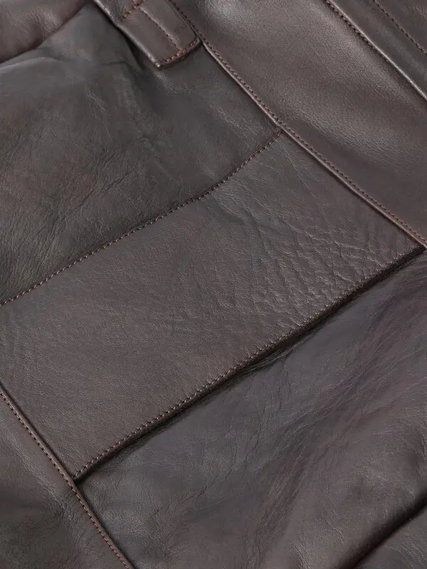 Officine Creative Helmet 056' Full-grain Leather Weekender Bag