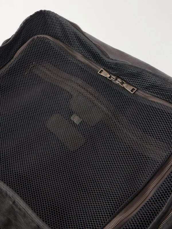 Officine Creative Helmet 056' Full-grain Leather Weekender Bag