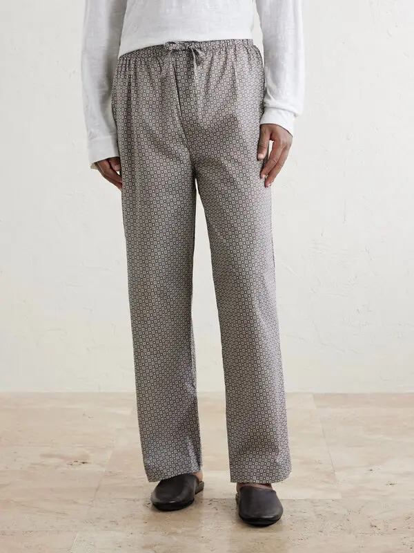 Derek Rose Printed Cotton-poplin Pyjama Trousers