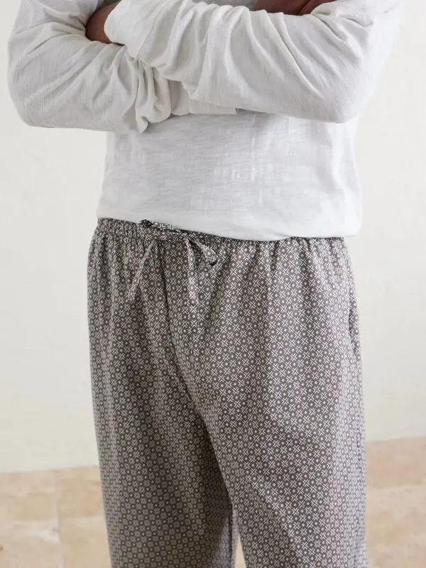 Derek Rose Printed Cotton-poplin Pyjama Trousers