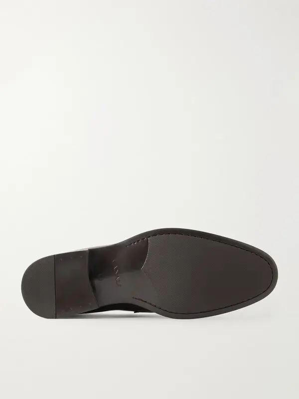Canali Leather Penny Loafers