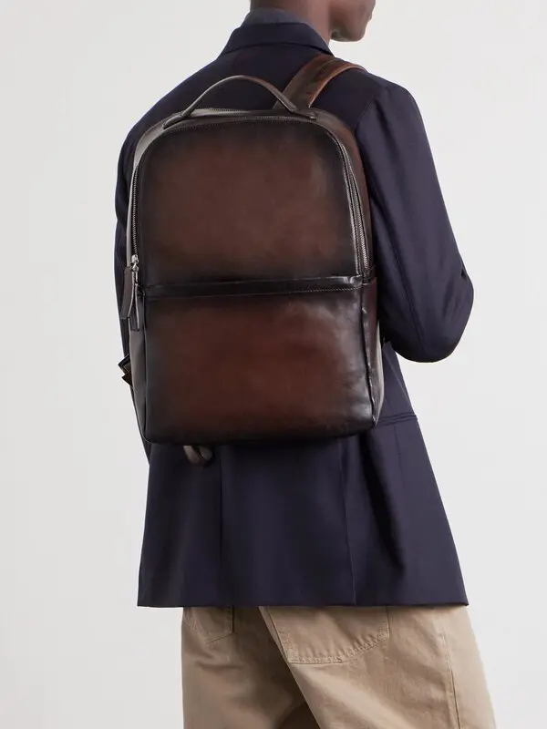 Officine Creative Quentin 023 Full-grain Leather Backpack