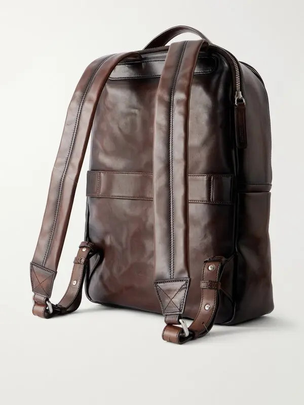 Officine Creative Quentin 023 Full-grain Leather Backpack