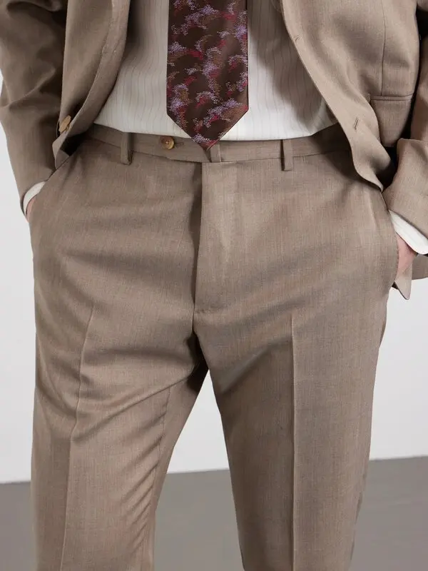 Caruso Wool Suit Trousers