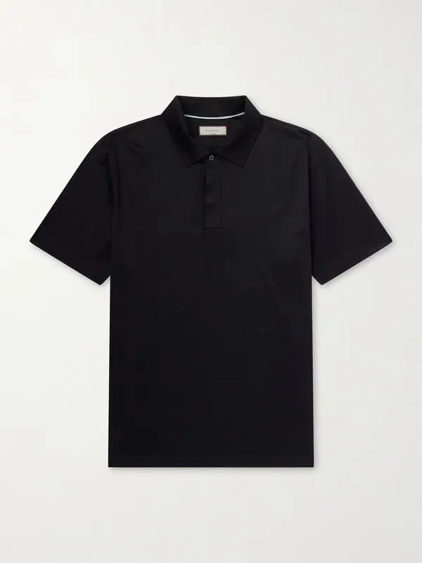 Canali Cotton-jersey Polo Shirt