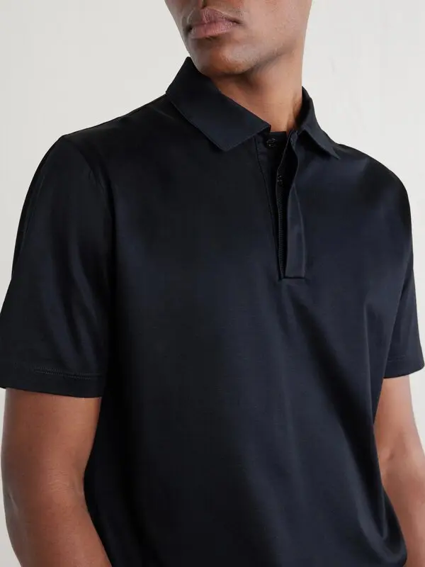 Canali Cotton-jersey Polo Shirt