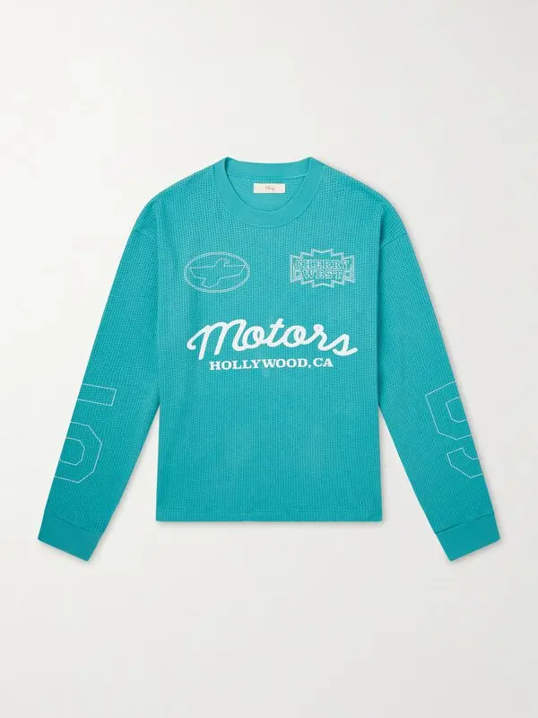 CHERRY LOS ANGELES Logo-print Cotton-mesh T-shirt
