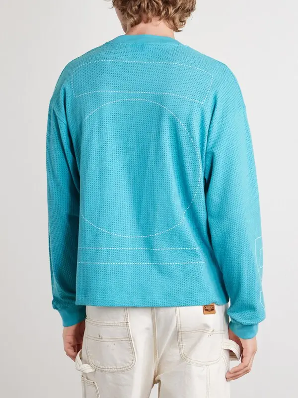 CHERRY LOS ANGELES Logo-print Cotton-mesh T-shirt