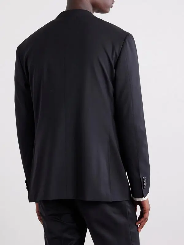 Canali Kei Wool-blend Twill Suit Jacket